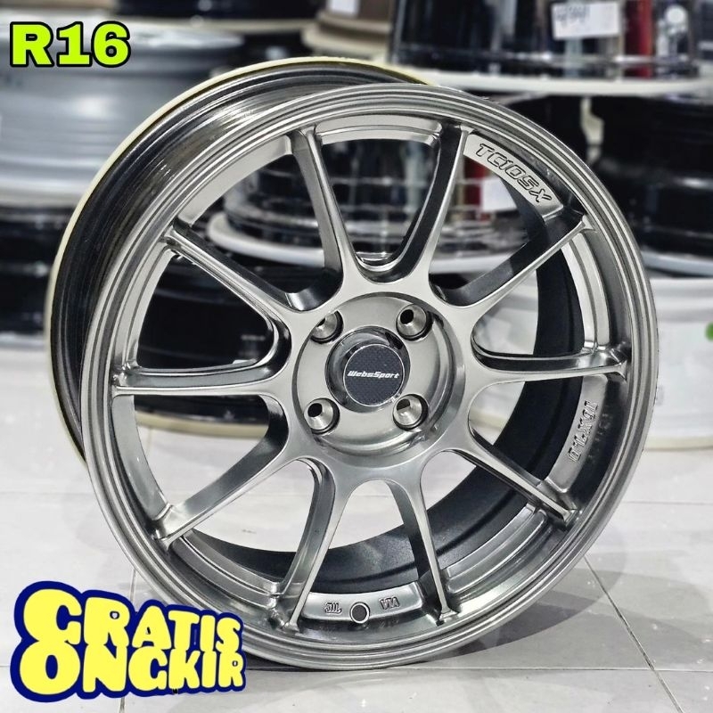 Jual velg racing mobil ring 16 TC105X FLOW FORMING velg mobil ring 16 velg racing mobil import ...