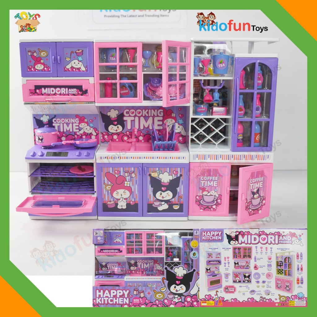 Jual Mainan Happy Kitchen Set Anak Dapur Lemari Oven / Lemari Kulkas ...