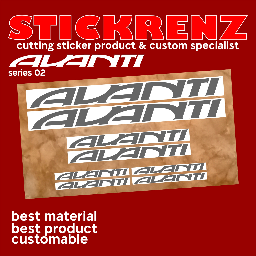 Jual Cutting Sticker Stiker Frame Sepeda Roadbike Avanti 02 Custom ...