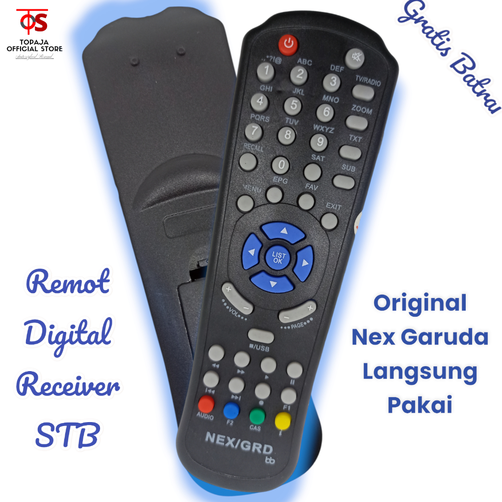 Jual Remote Remot STB Nex Parabola Garuda Matrix Burger S2 - Remot ...