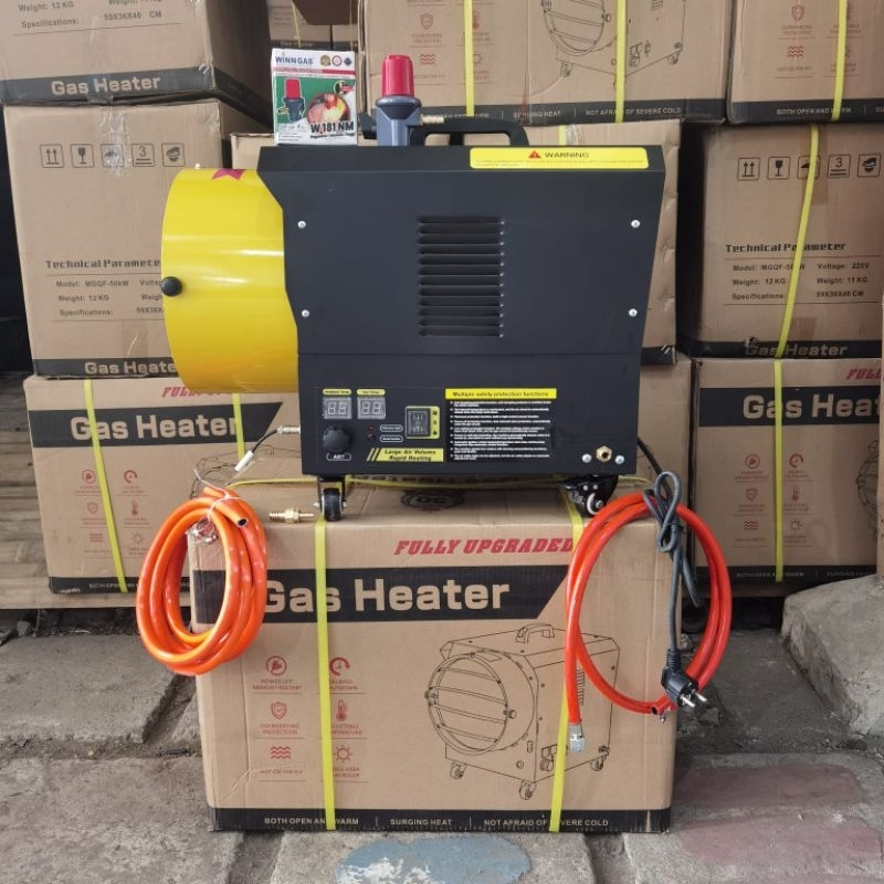 Jual heater series gas heater elpiji 50 kw pemanas peternakan kandang ayam | Shopee Indonesia