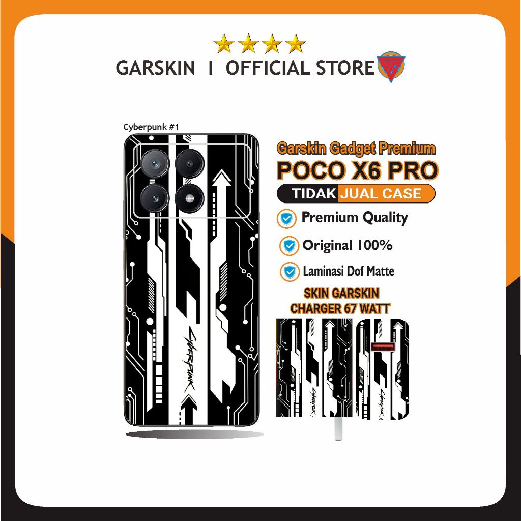Jual Garskin Poco X6 Pro Skin Charger Motif Cyberpunk Skin Premium ...
