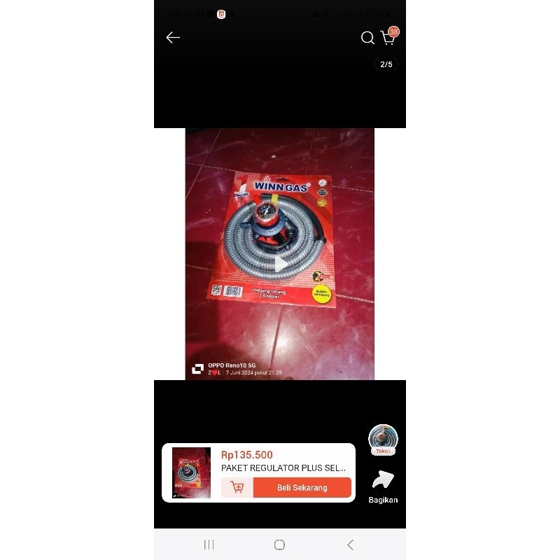Jual PAKET REGULATOR WINN GAS W 900 M PLUS SELANG MERAH DOBLE PENGAMAN ...