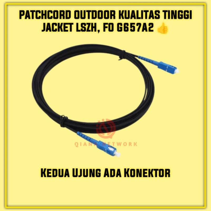 Jual Patchcord Outdoor sc upc to pathcore sc upc G657A2 fiber optik ...