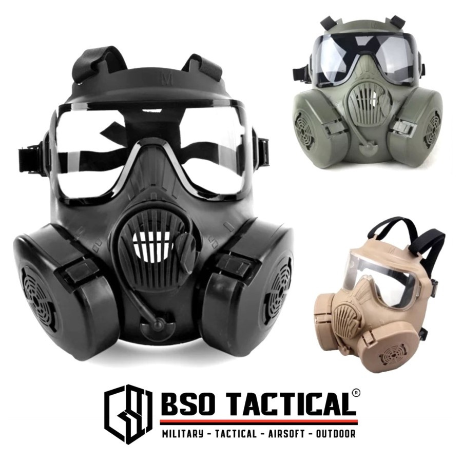 Jual Tactical Mask M50 Gen 2 Full Face Outdoor Gas Mask 2 Lens | Shopee ...