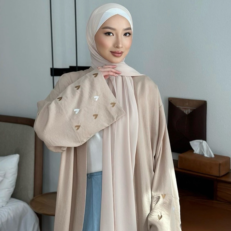 Jual new collection outer abaya || outer kimono || abaya simple ...