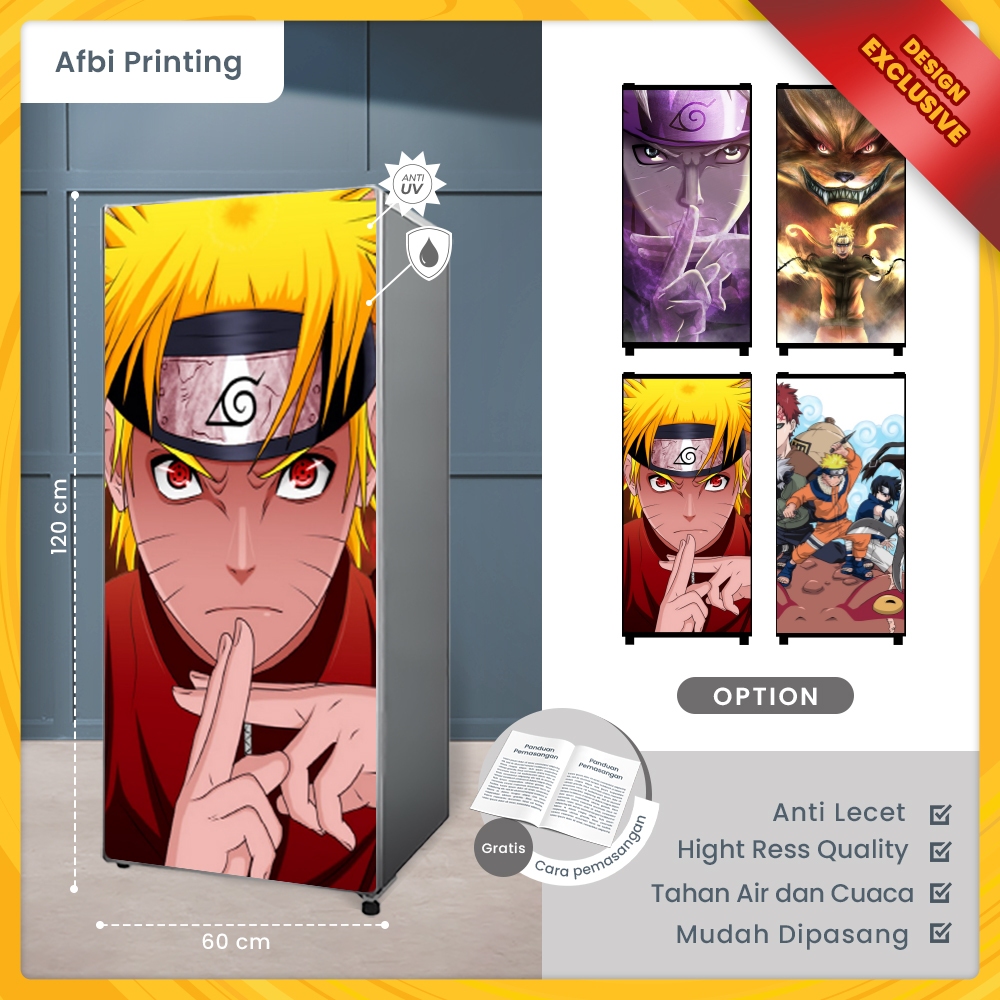 Jual Stiker Kulkas 1 Pintu / Sticker Mesin Pendingin 2 pintu Motif ...