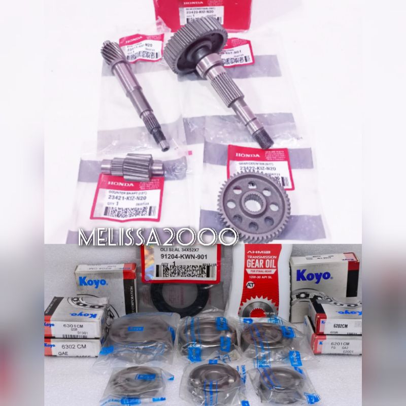 Jual GIGI RASIO GEAR BOX 4SET K59+6PC BEARING KOYO+SIL+OLI (SET 12 ...