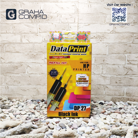 Jual DataPrint DP 27 Tinta Refill For HP Black | ORIGINAL | Shopee ...