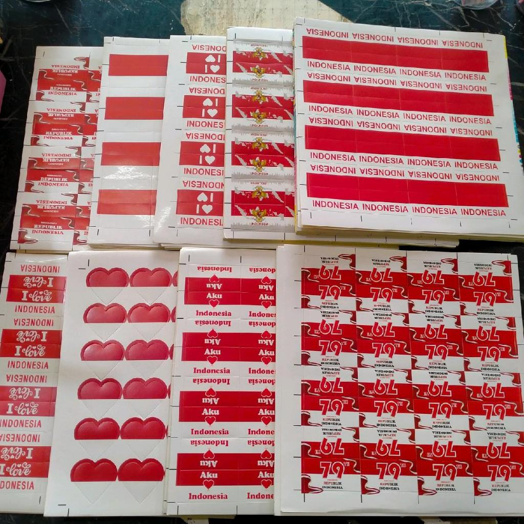 Jual STIKER PIPI MERAH PUTIH STIKER TEMPEL ISI 32 | Shopee Indonesia