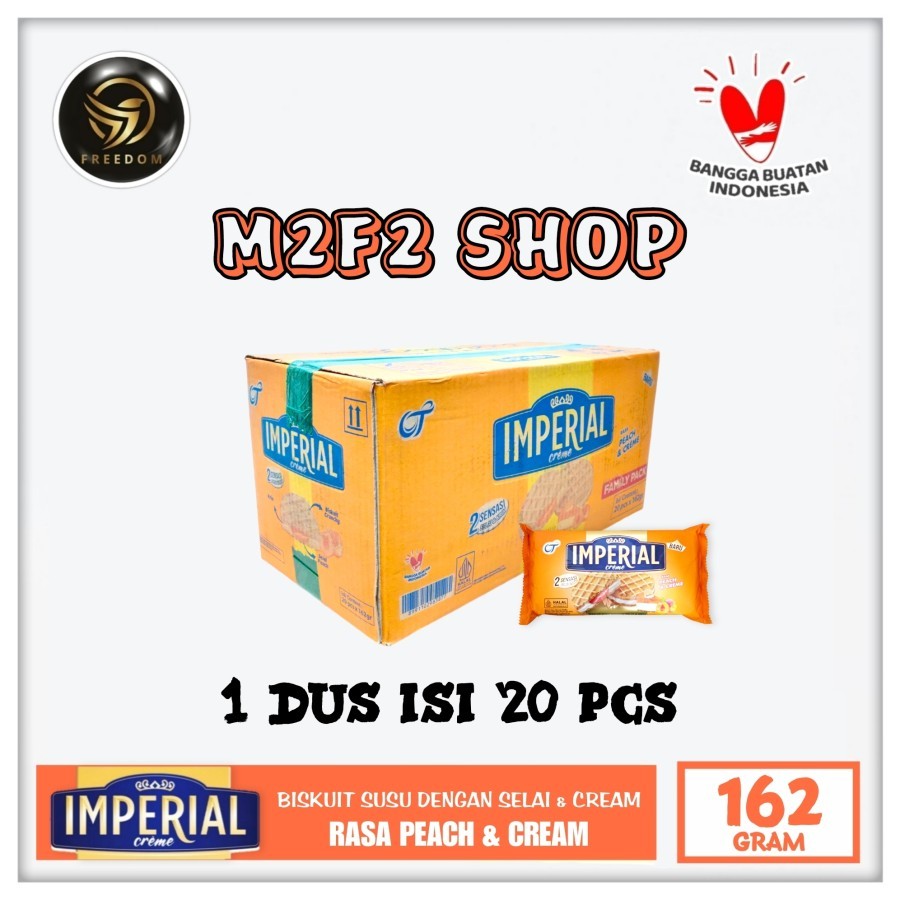 Jual Imperial Creme Peach | Biskuit Susu Selai Rasa Peach & Krim - 162 ...