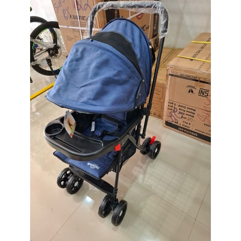 Jual Kereta Dorong Bayi / Stroller Baby Merk SpaceBaby ( Warna Biru ...