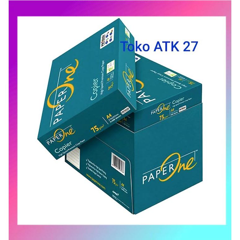 Jual Paperone Ketas A4 75gr Copier 1 Rim ( 500 lembar) Kertas HVS A4 Kertas Fotocopy | Shopee ...