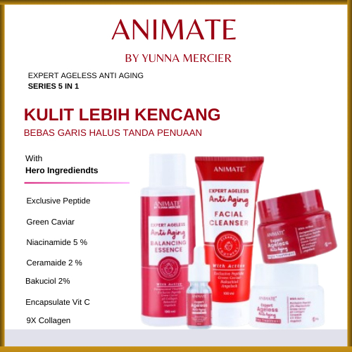 Jual Animate Expert Ageless Anti Aging Series 5in1 | Shopee Indonesia