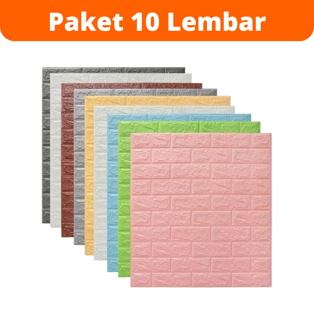 Jual JUAL [COD] Wallfoam Dinding Foam Bata 3D Bata Foam Stiker Dinding ...