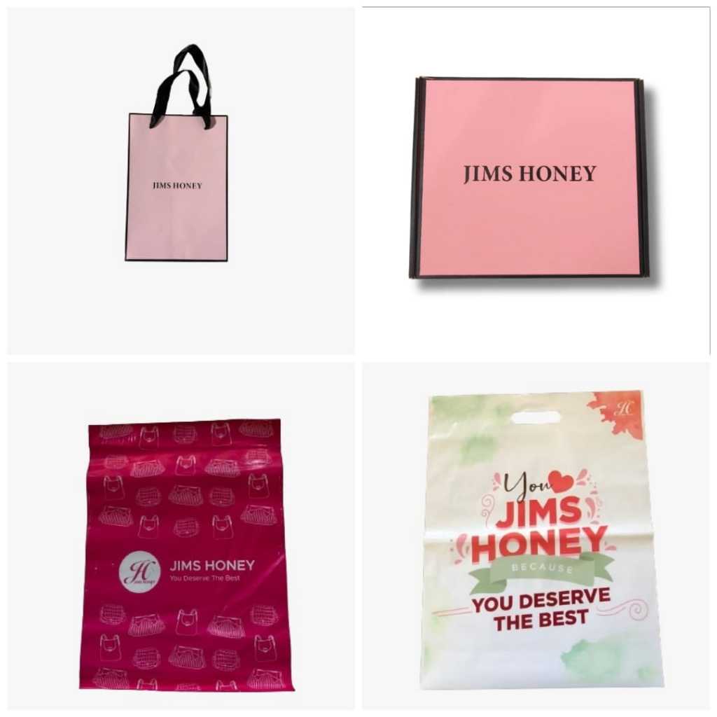 Jual GOODIE BAG PAPER BAG PLASTIK BOX JIMS HONEY packing Hampers Kotak Kado Bungkus kado ...