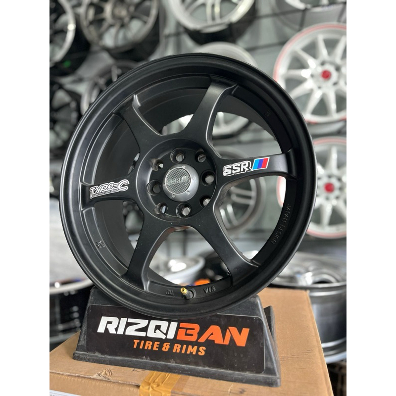 Jual velg ssr type c r16 satin black lebar 7 et40 kondisi baru | Shopee Indonesia