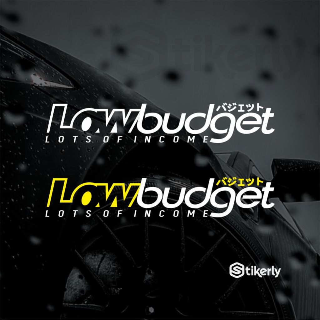 Jual Stiker Low Budget Cutting Sticker Stikerly Reflektif Menyala ...