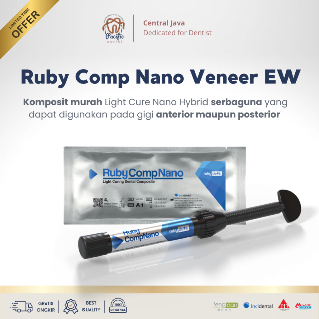 Jual KOMPOSIT VENEER RUBY COMP NANO EXTRA BLEACH Composite / EW | Shopee Indonesia