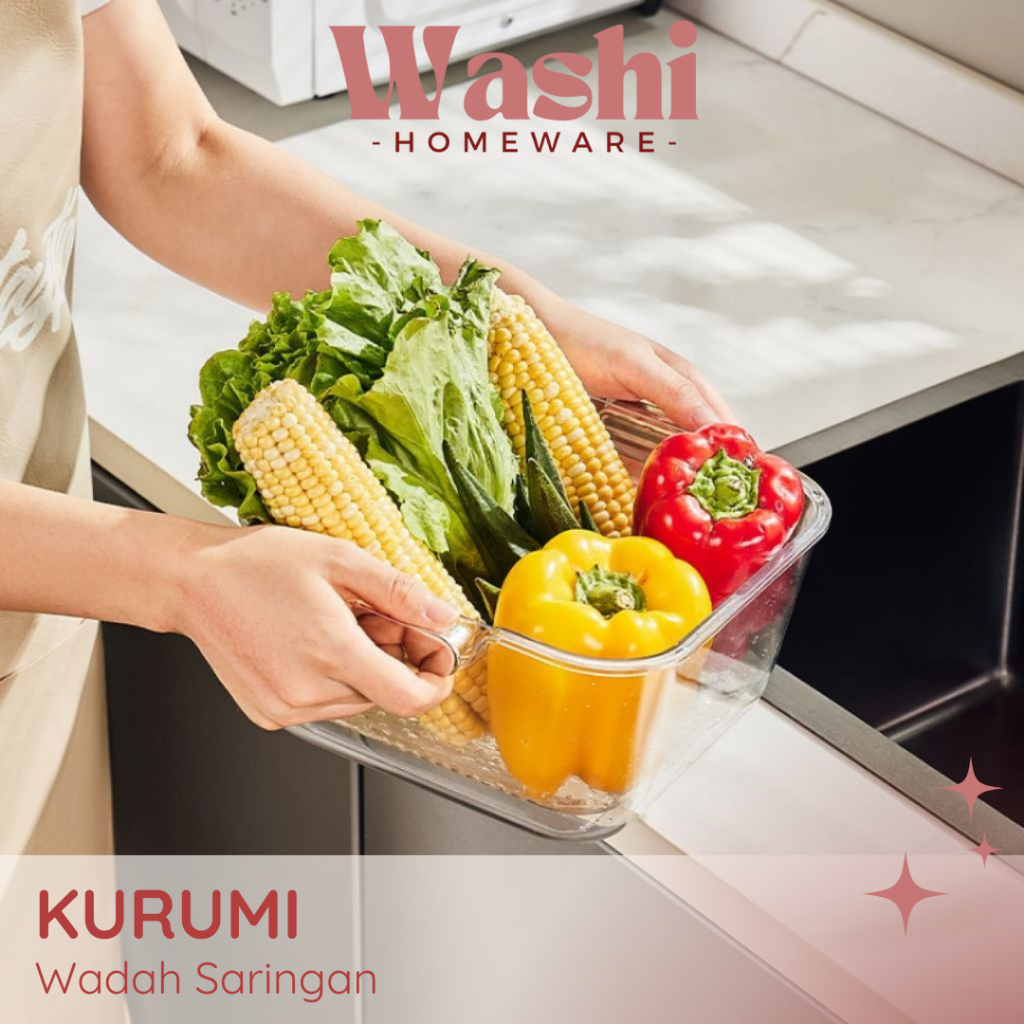 Jual WASHI - KURUMI Baskom Rice Peniris Pintar Cuci Daging Fridge ...
