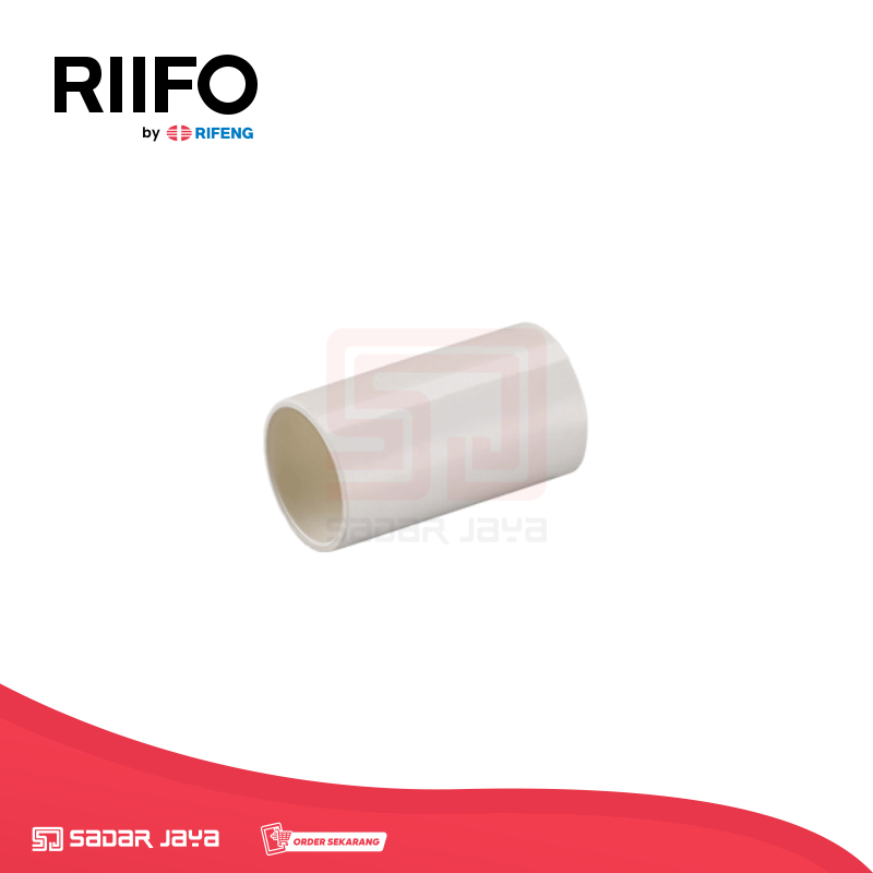 Jual RIIFO Coupling Sock Polos Conduit PVC F20-S20x20 Shock Conduit 20mm Sambungan Pipa Kabel ...