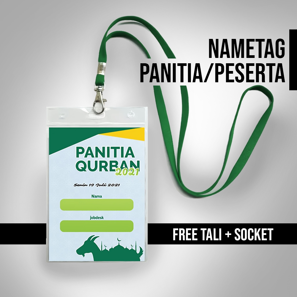 Jual Cetak Name Tag Panitia / Peserta Custom Murah - Kualitas HD ...