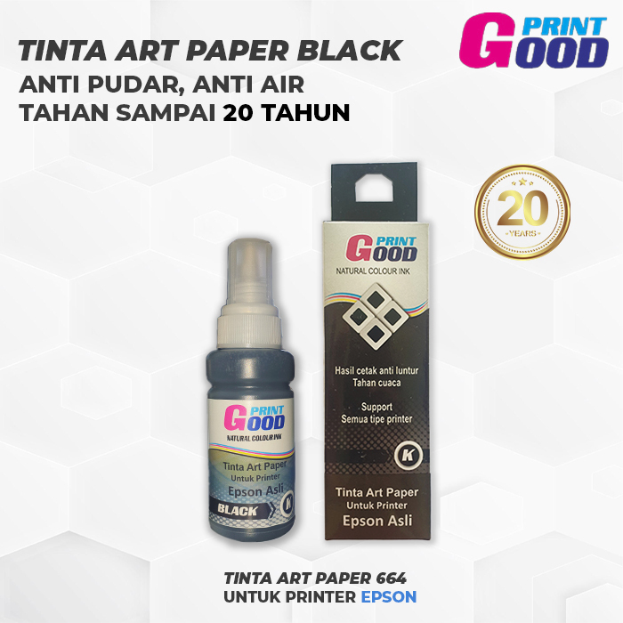 Jual TINTA ART PAPER EPSON 664 BLACK GOOD PRINT | Shopee Indonesia