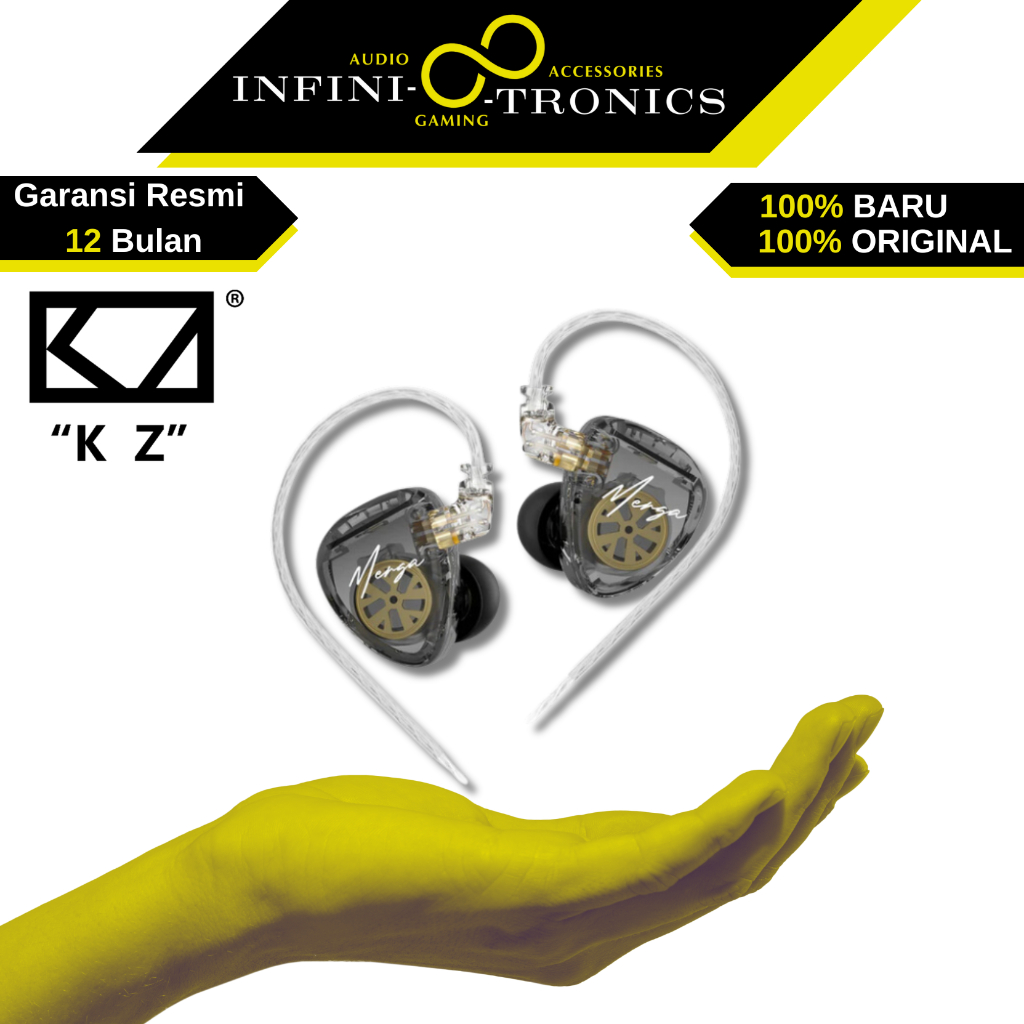 Jual KZ Merga Dual Dynamic Driver In Ear Monitor Earphone with Mic IEM Headset | Shopee Indonesia