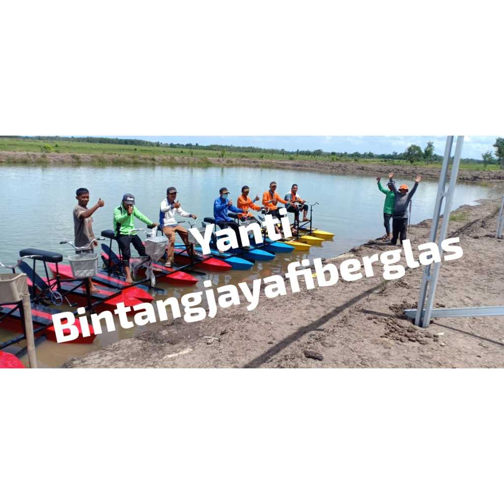 Jual sepeda air/perahu fiber/kano duble/sepeda air angsa mini-itik ...