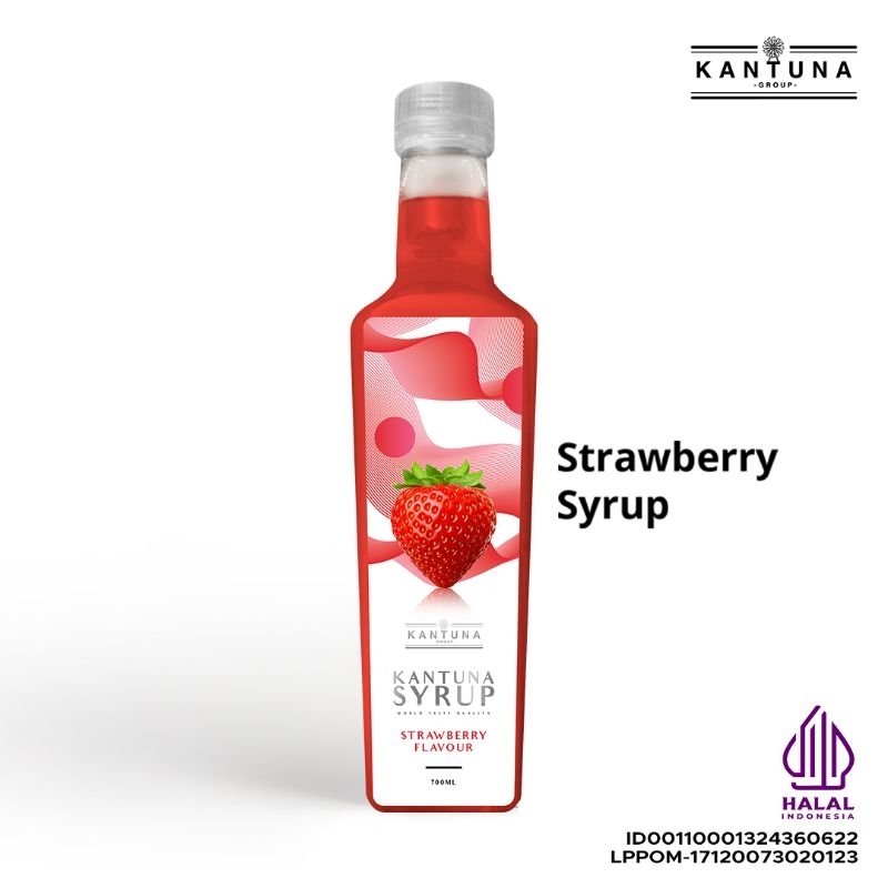Jual Kantuna Syrup Strawberry - Sirup Rasa Strawberry | Shopee Indonesia