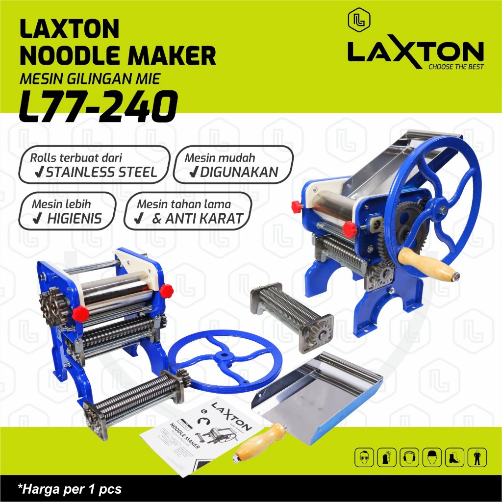 Jual LAXTON L77-240 mesin gilingan mie manual noodle maker mesin cetak mie manual pembuat ...