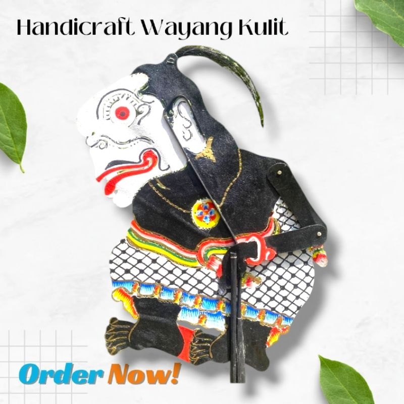 Jual BAGONG / BAWOR Wayang Kulit Sapi Asli Bawor Bahan Kulit Sapi ...