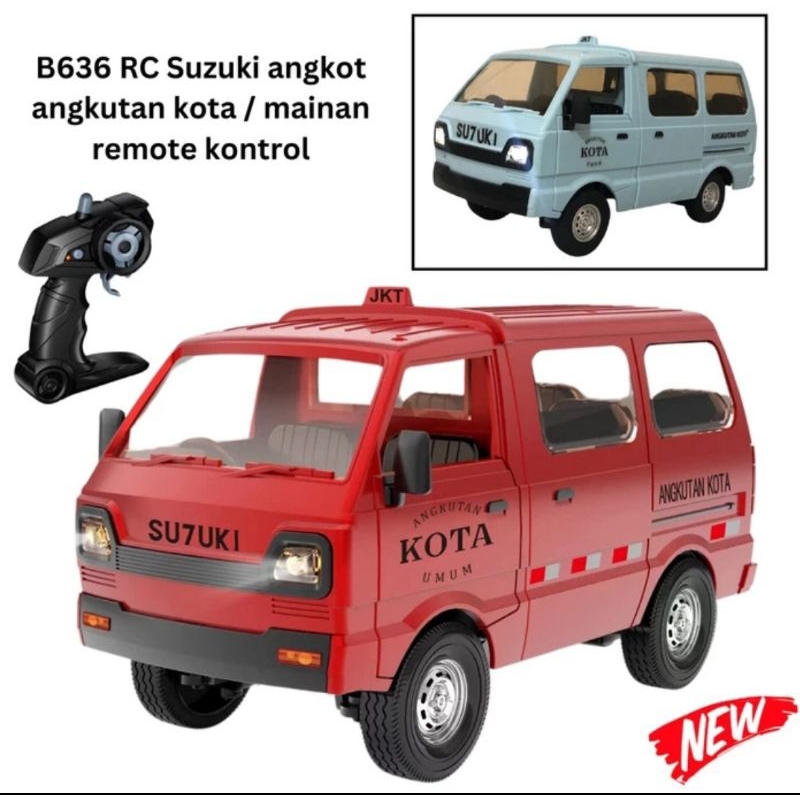Jual Mobil Angkot remote control RC Suzuki Van | Shopee Indonesia
