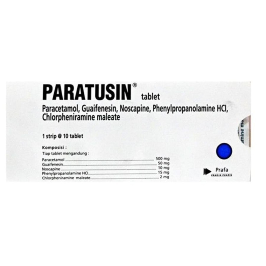Jual PARATUSIN TABLET ISI 10 TABLET \\ OBAT FLU DAN BATUK | Shopee ...