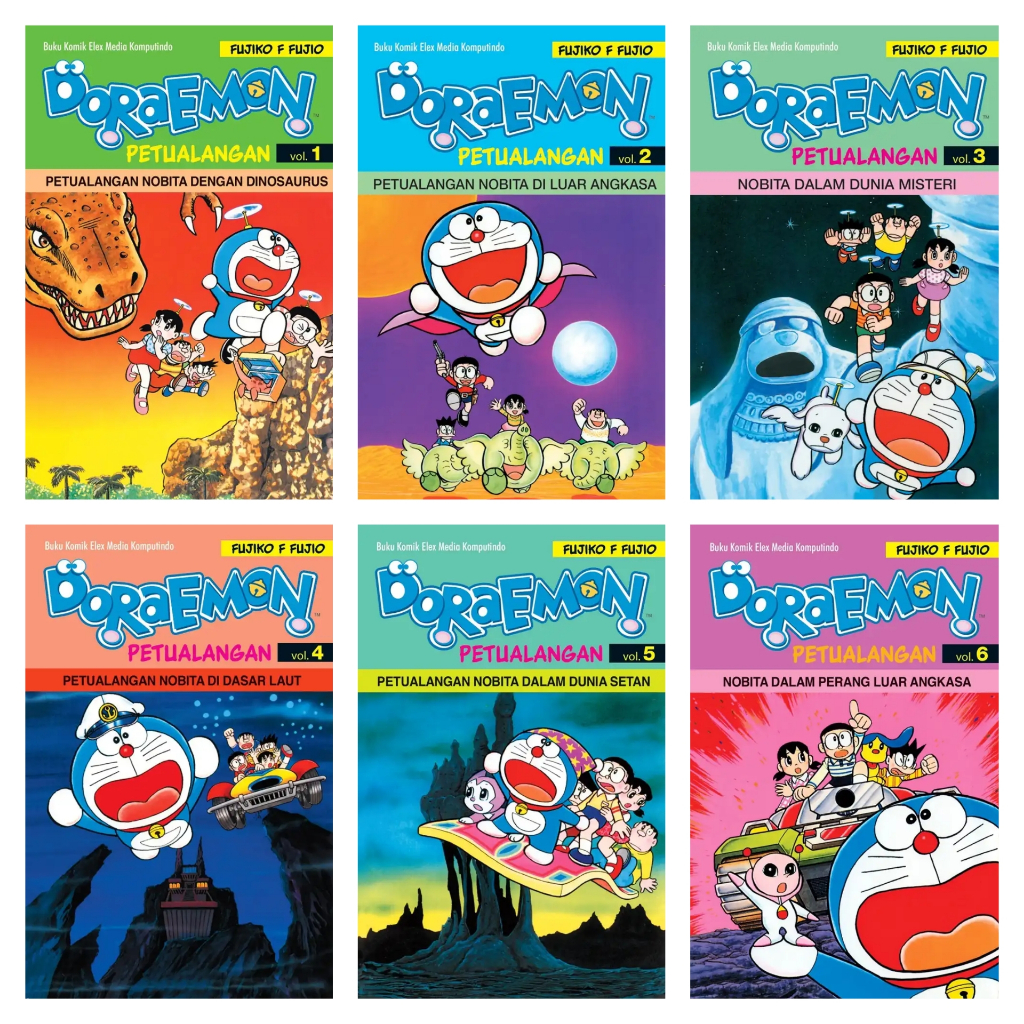 Jual Buku Komik Doraemon Petualangan Vol. 1 2 3 4 5 6 7 by Fujiko F ...