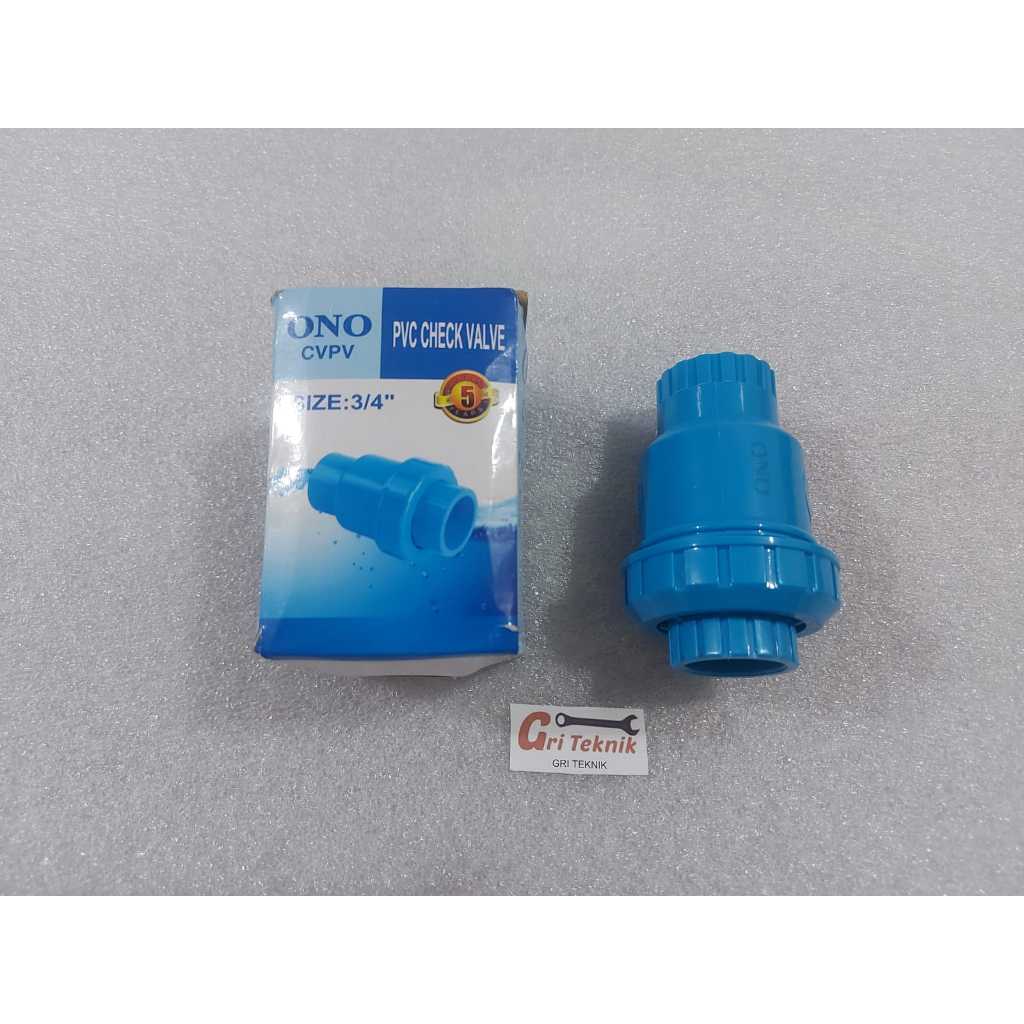 Jual PVC CHECK VALVE ONO CVPV / KLEP TENGAH PVC / TUSEN KLEP PVC / ANTI BACK FLOW AIR | Shopee ...