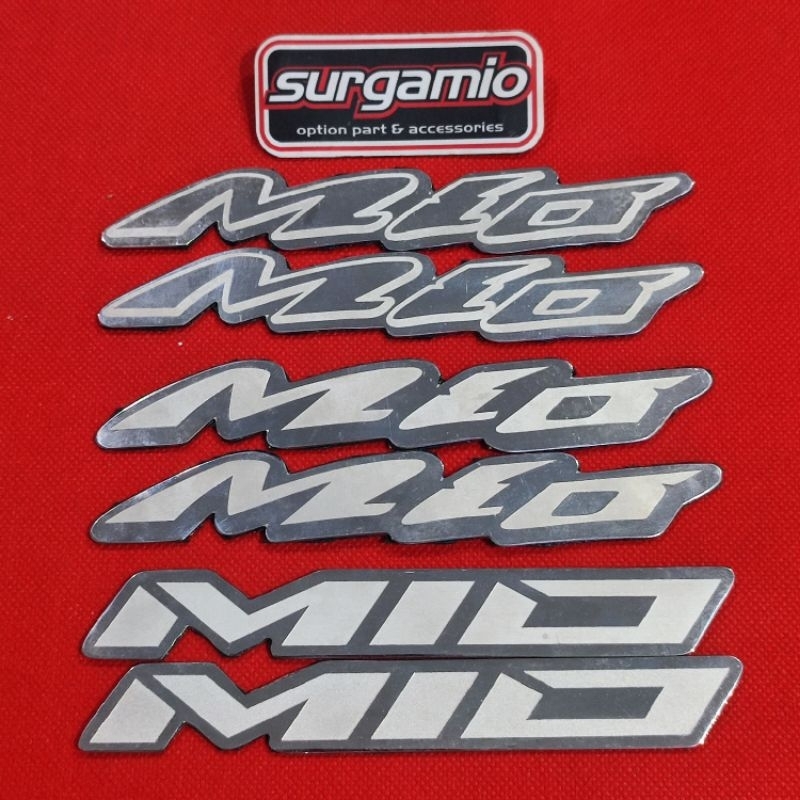 Jual Emblem mio stainless (2pcs) | Shopee Indonesia