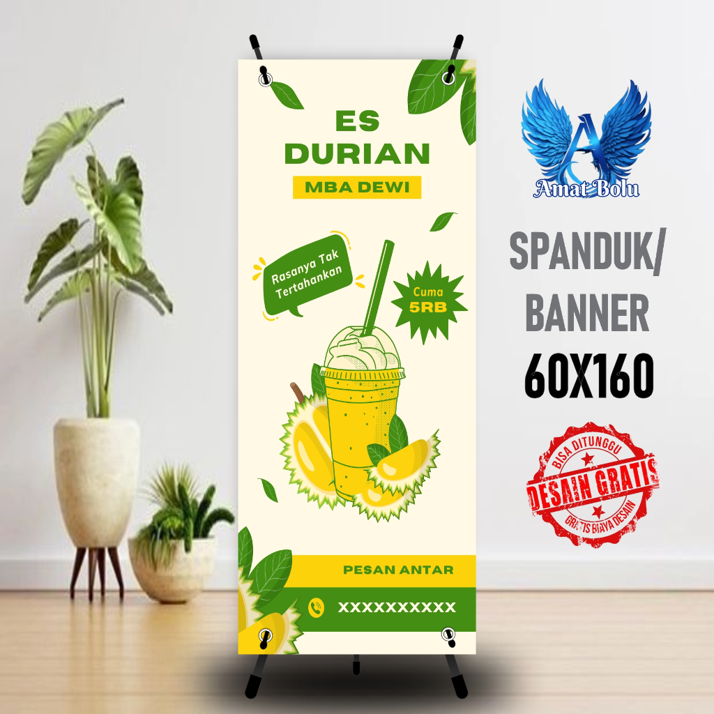 Jual Spanduk Banner ES DURIAN BISA REQUEST | Shopee Indonesia