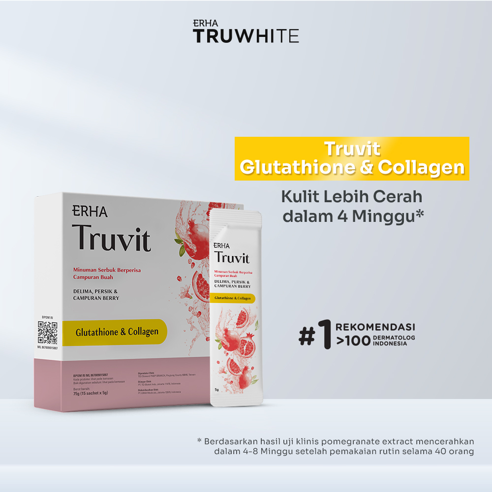 Jual ERHA Truvit The First Glow Up Drink - Minuman Gluta Collagen ...