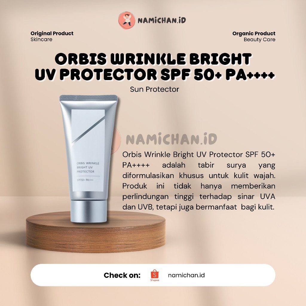 Jual [ PO Japan Maret 2025 ] ORBIS Wrinkle Bright UV Protector SPF 50 PA++++ | Shopee Indonesia