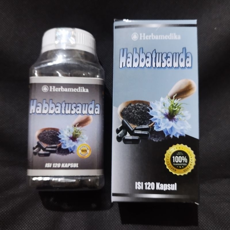 Jual Kapsul Habbatussauda Herbamedika Habbatusauda ( isi 120 kapsul ...
