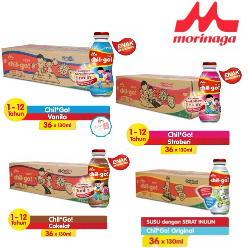 Jual MORINAGA CHIL GO 36PC x 140 ML | CHILGO UHT 36 PCS 140 ML | Shopee ...