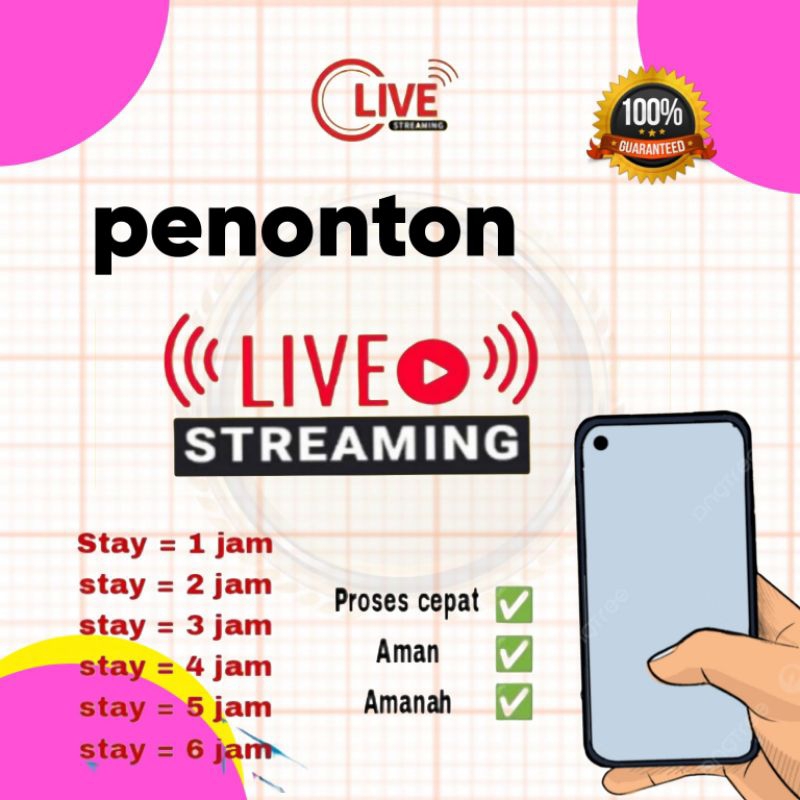 Jual PANDUAN PENONTON LIVE STREAM 100% BERGARANSI | Shopee Indonesia