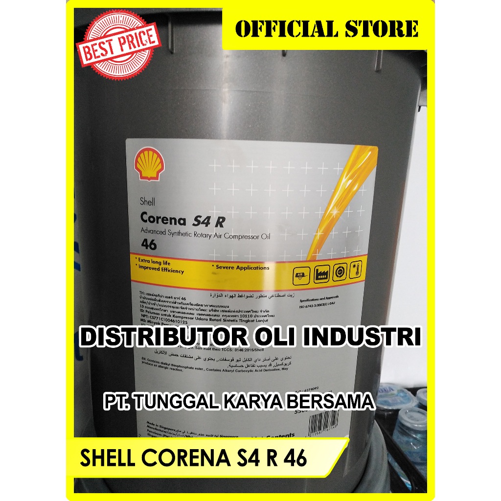 Jual SHELL CORENA S4 R 46 ( 5 Liter - Ready Stock ) | Shopee Indonesia