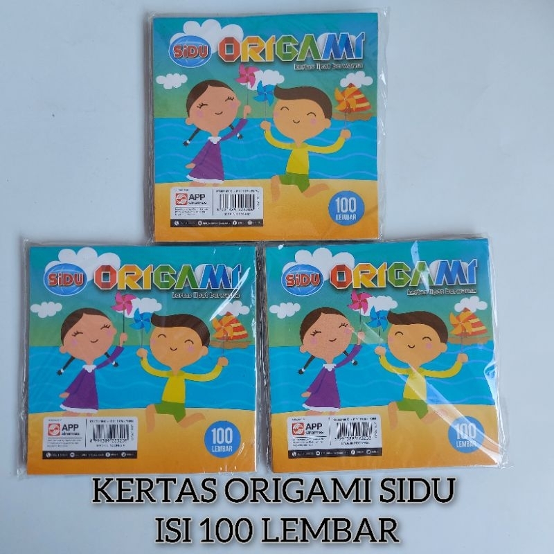 Jual Kertas Lipat Origami Kecil Sidu 12 x 12 cm [100 lembar] | Shopee ...