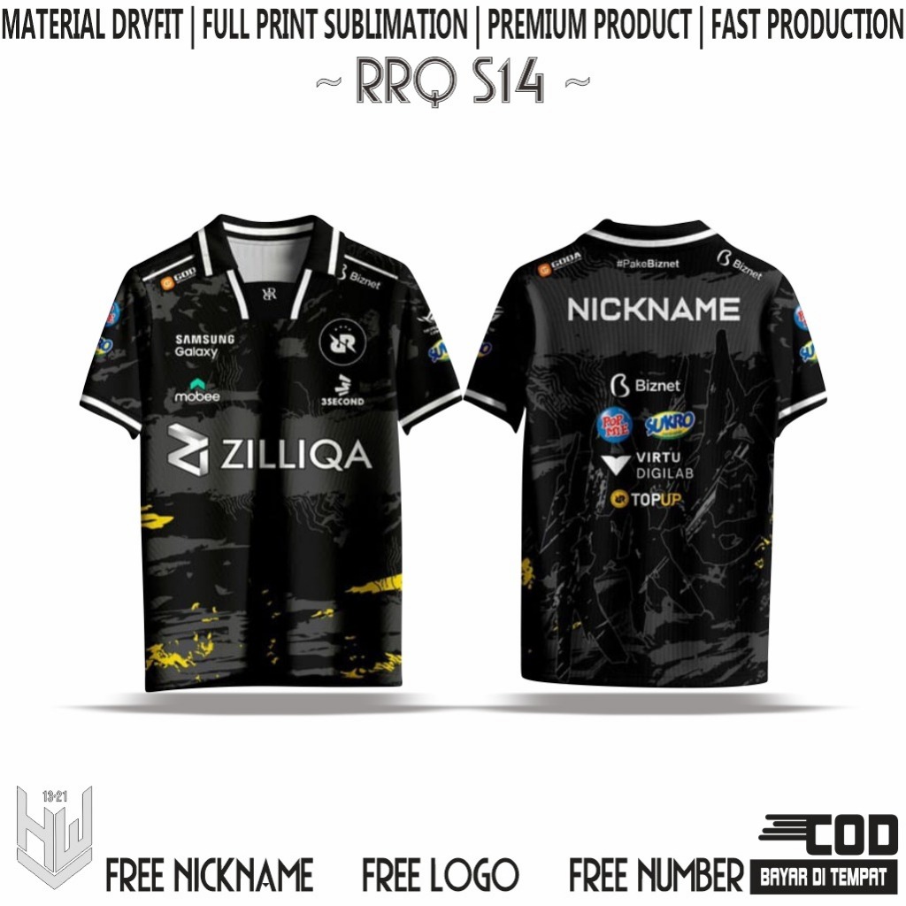 Jual JERSEY RRQ FREE CUSTOM NAMA TERMURAH RRQ S14 PREMIUM TERBARU ...