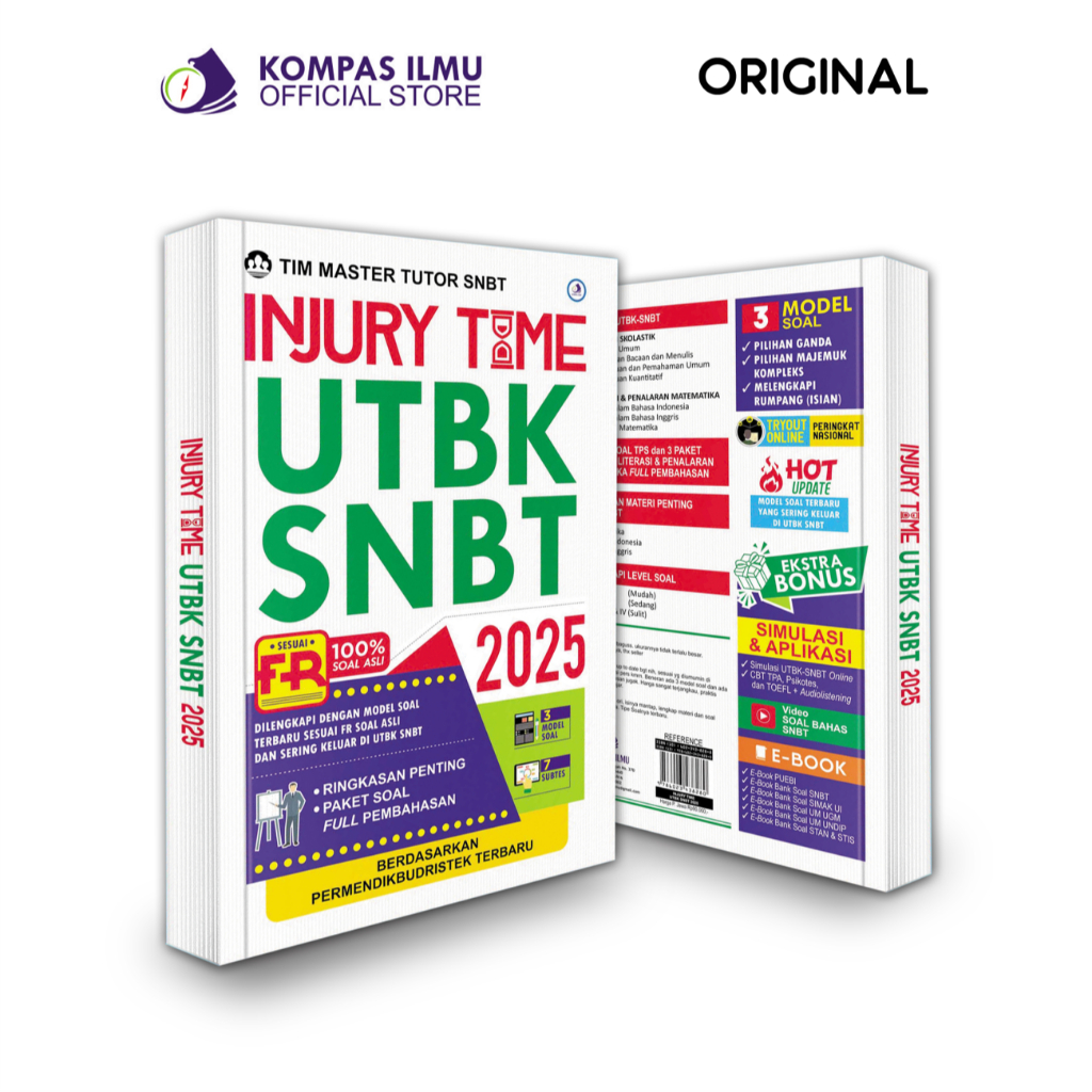 Jual Buku SNBT 2025 - INJURY TIME UTBK SNBT 2025 TERBARU TERUPDATE ...