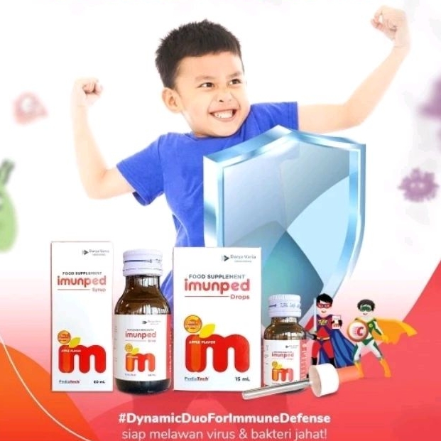 Jual Imunped Drops- Imunped Sirup Imunitas 60 ml Daya Tahan Tubuh anti ...