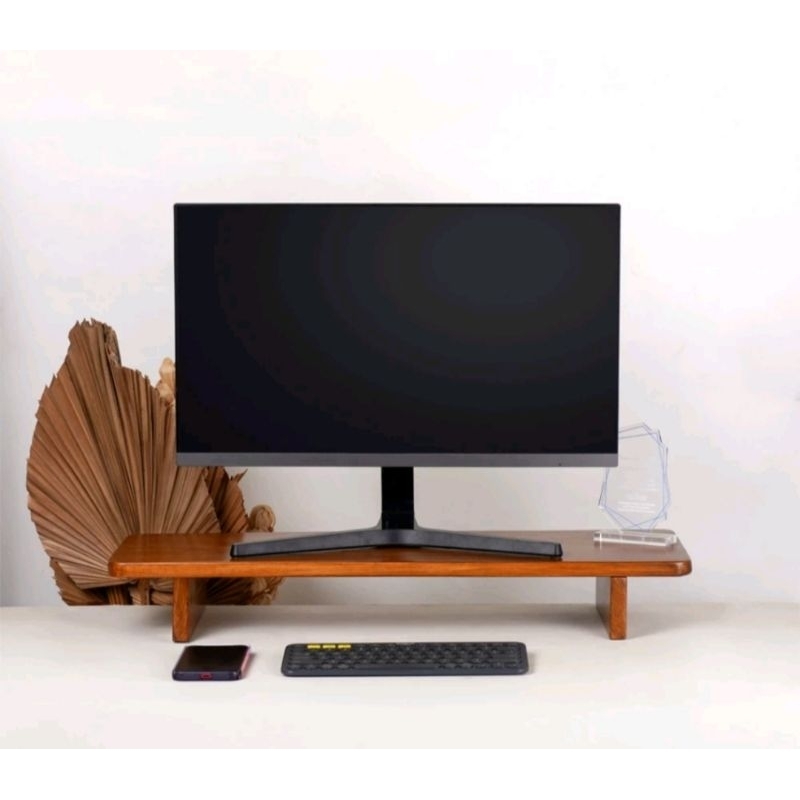 Jual Stand Monitor Kaki 2 Kekinian dari Kayu JatiBelanda | Shopee Indonesia
