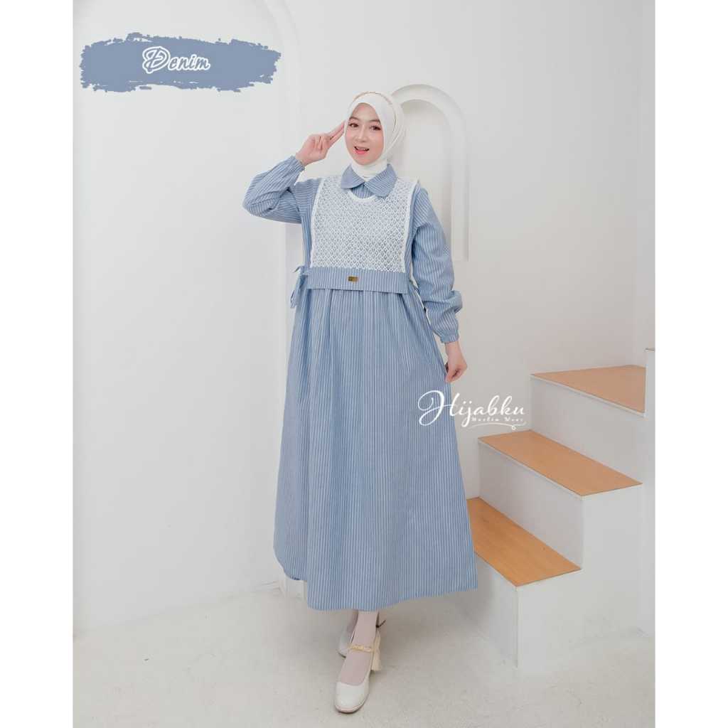 Jual GAMIS TIFANY VANIA DRESS TWILL OUTER VEST BURKAT KOREAN STYLE ...